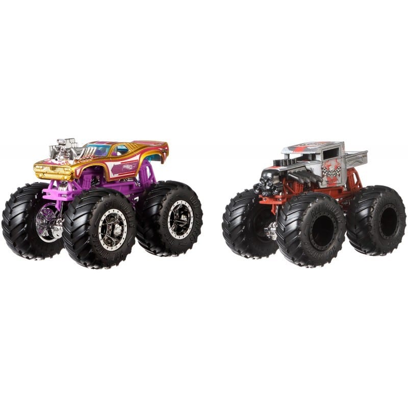 Mattel Hot Wheels Οχηματα Monster Trucks Σετ Των 2