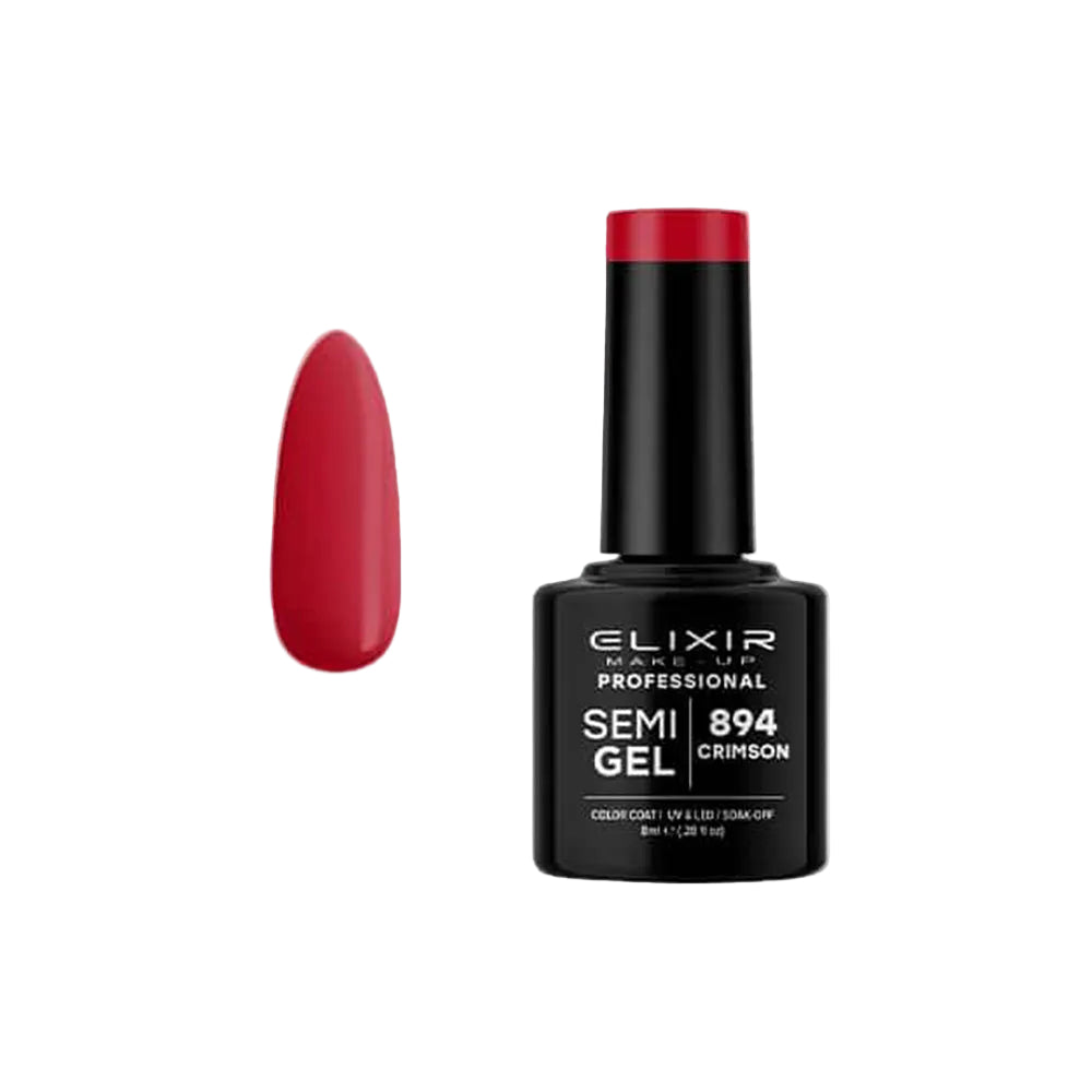 Ημιμόνιμο Βερνίκι 8ml – #894 (Crimson) - papell.gr